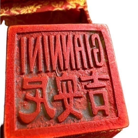 Accessories | Vintage Chinese Jade Giannini Ink Stamp With Jade Stamper ...